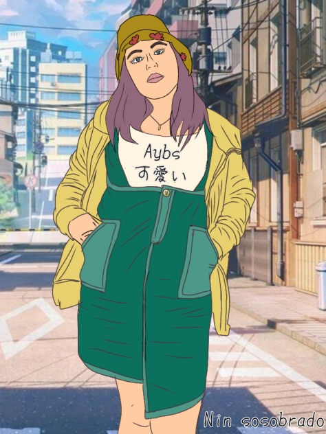 ibispaint first try edit (street style) - ibisPaint