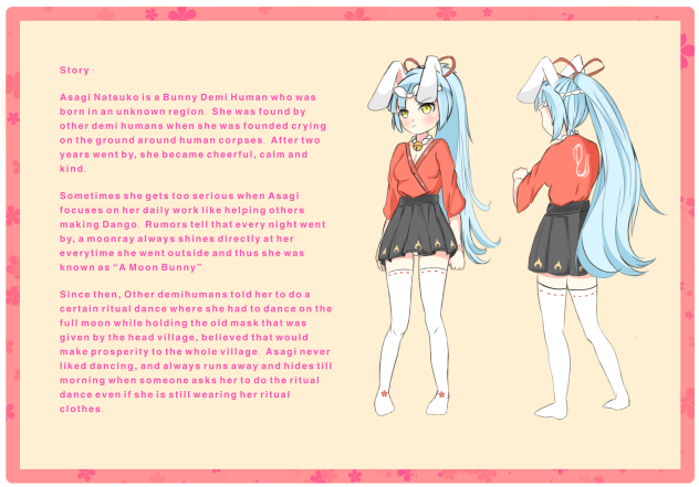 Natsuko Asagi ver 2 Character sheet - ibisPaint