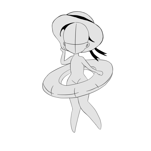 Chibi Summer swim wear - ibisPaint