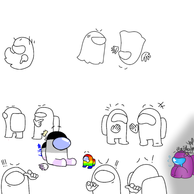 among us collab! - ibisPaint