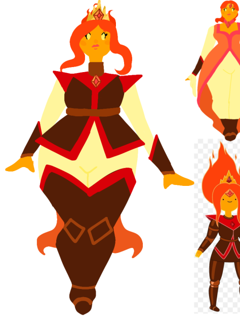 Fantasy Ruler Flame Princess Design - ibisPaint