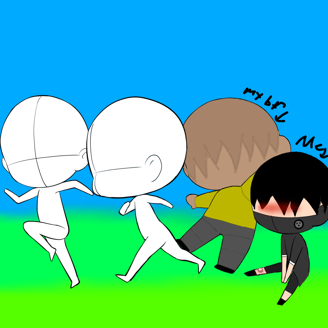 join me and my new bf plz - ibisPaint