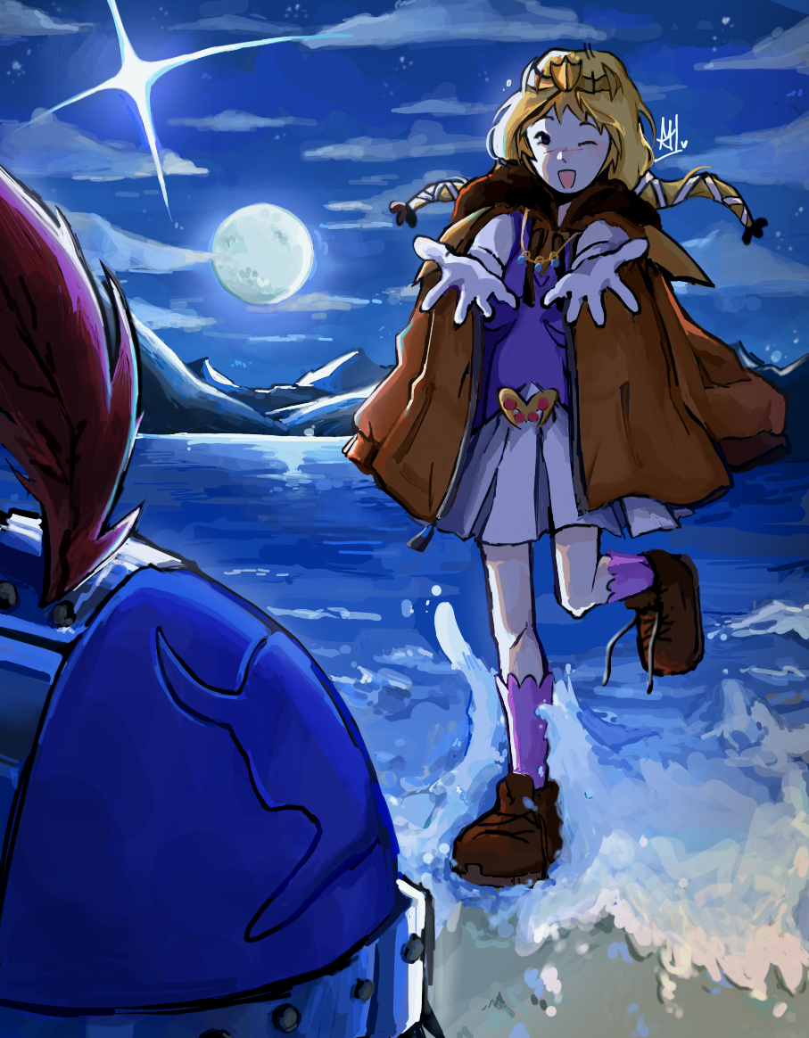 under the moonlight - ibisPaint