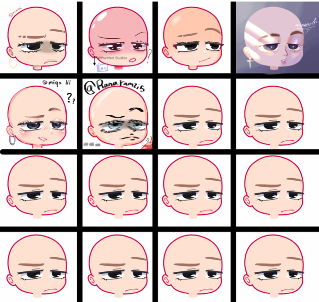 Editing Ghacha face collab! - ibisPaint