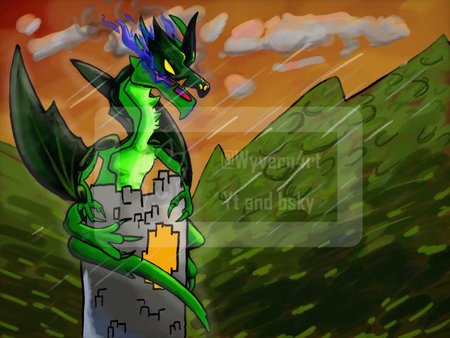 Dragon tower - ibisPaint