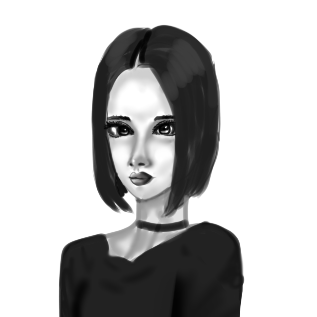black and white - ibisPaint
