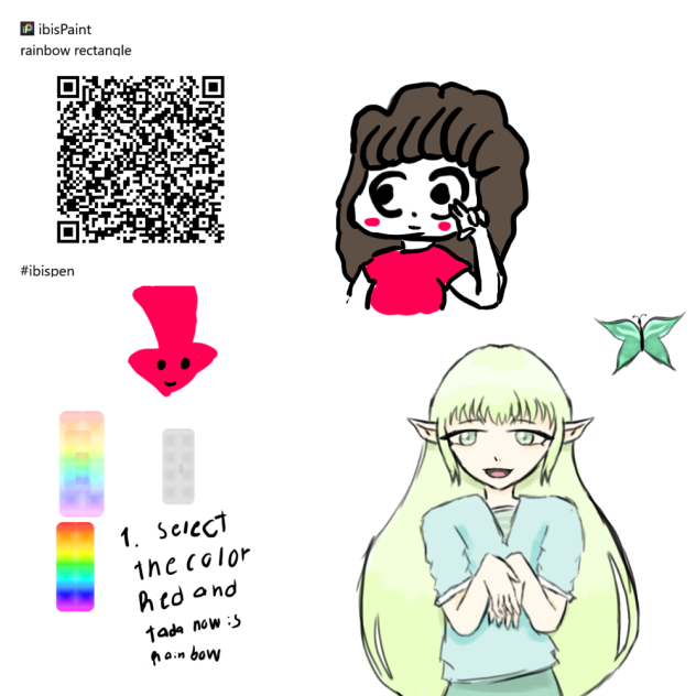 rainbow rectangle - ibisPaint