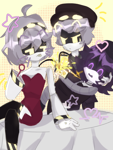 Murder drones ️ 💛V,💛N and Uzi💜 - ibisPaint