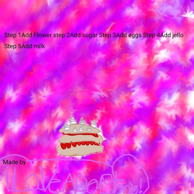 Thanksgiving recipe For a cake - ibisPaint