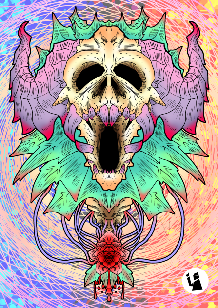 demon skull - ibisPaint