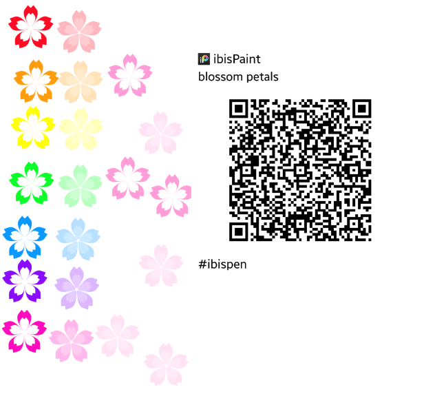 blossom petals - ibisPaint
