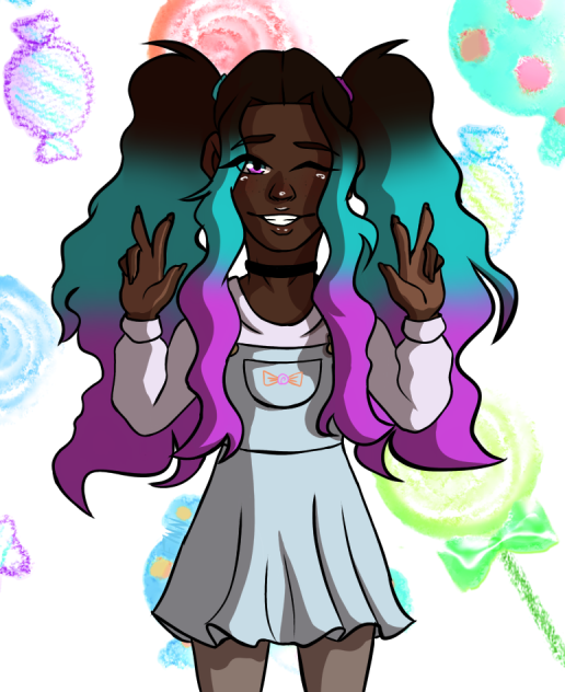 Redraw candy girl - ibisPaint