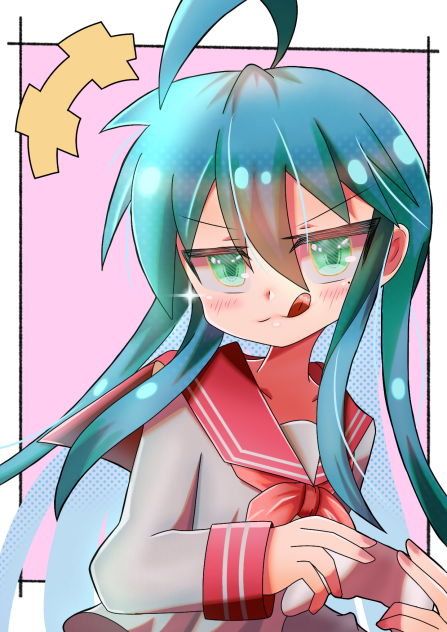 Konata play game. - ibisPaint