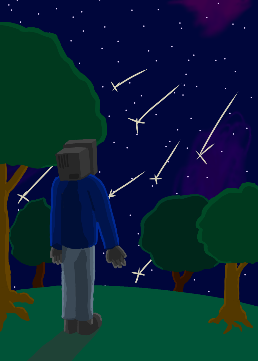 falling stars - ibisPaint