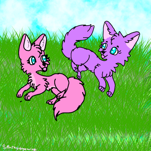 wolf sisters - ibisPaint