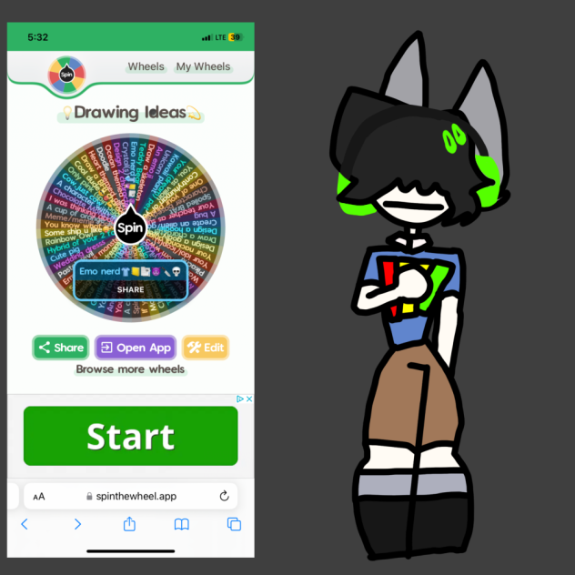 Emo nerd - ibisPaint