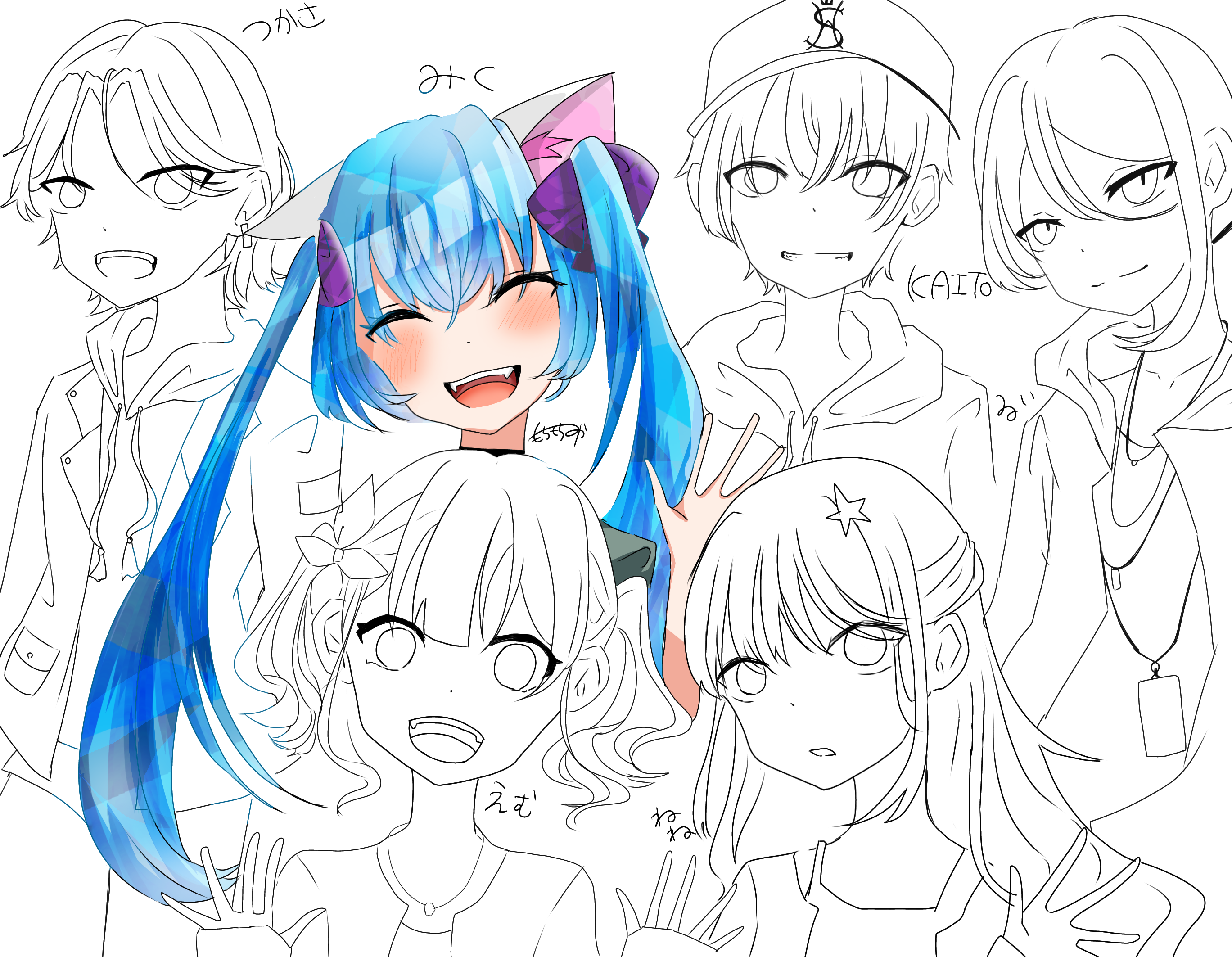 プロセカzozo合作 ワンダショ - ibisPaint