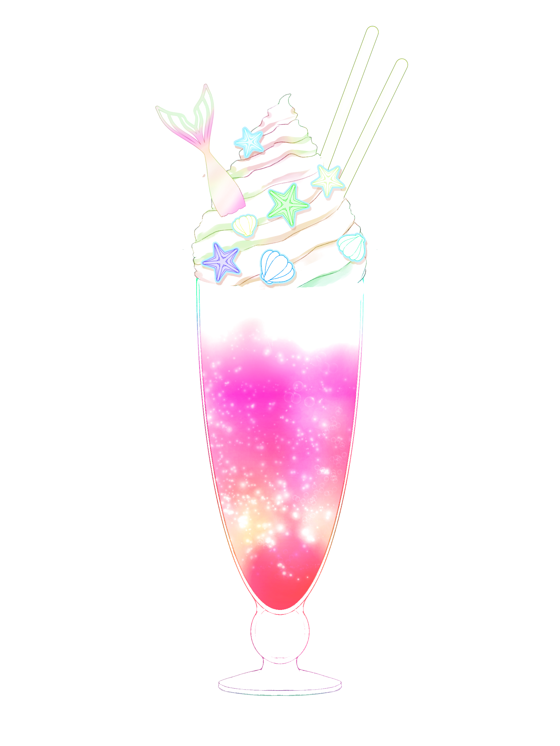 IBM3813 Mermaid parfait b - ibisPaint