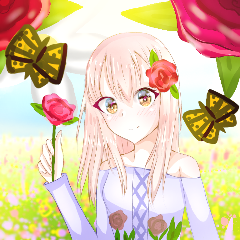 field of flowers - ibisPaint
