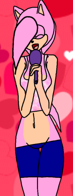Singing While Brushing Amy The HedgeHog - ibisPaint