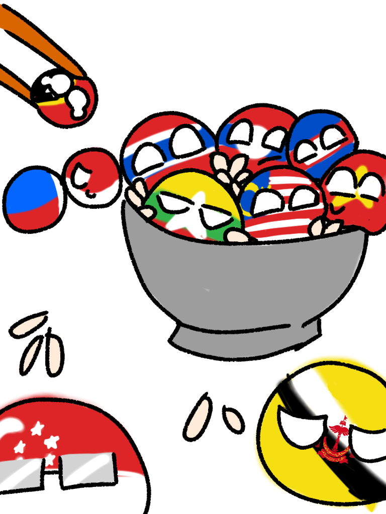 countryballs asean - ibisPaint