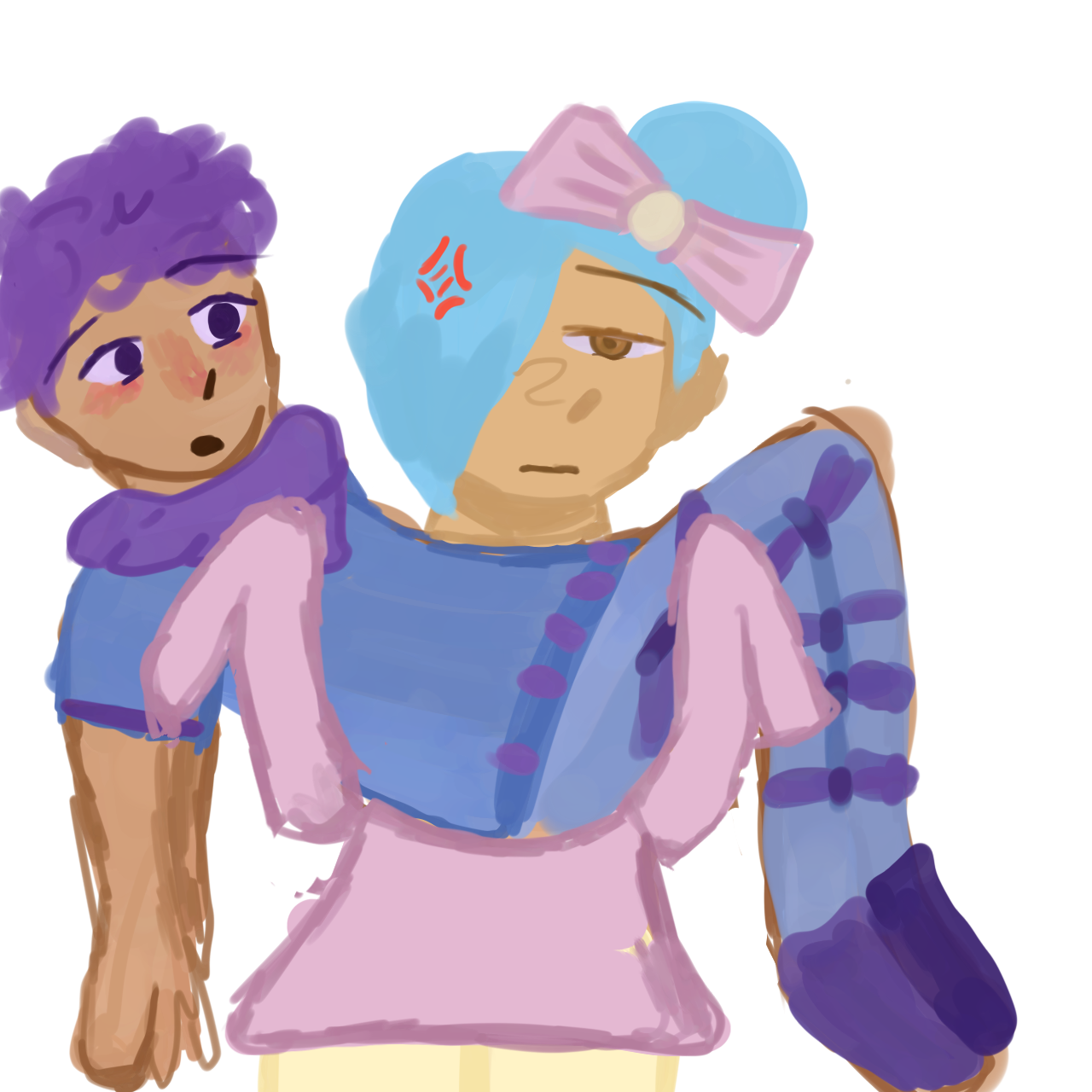 Poppy and boxton (possible ship 😼🤌) - ibisPaint
