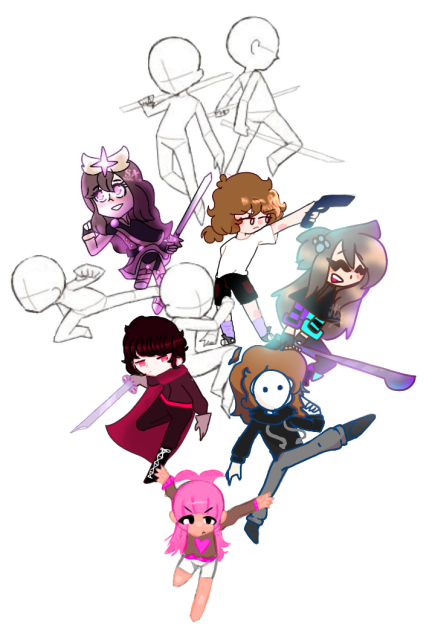 Heroes collab - ibisPaint