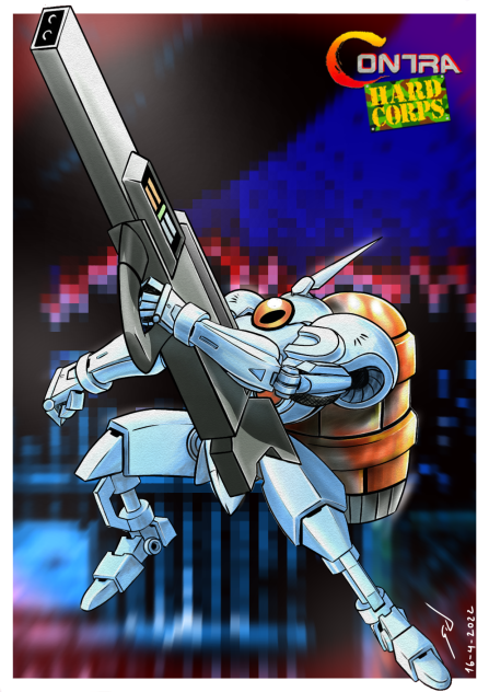 Browny - contra hardcops - ibisPaint