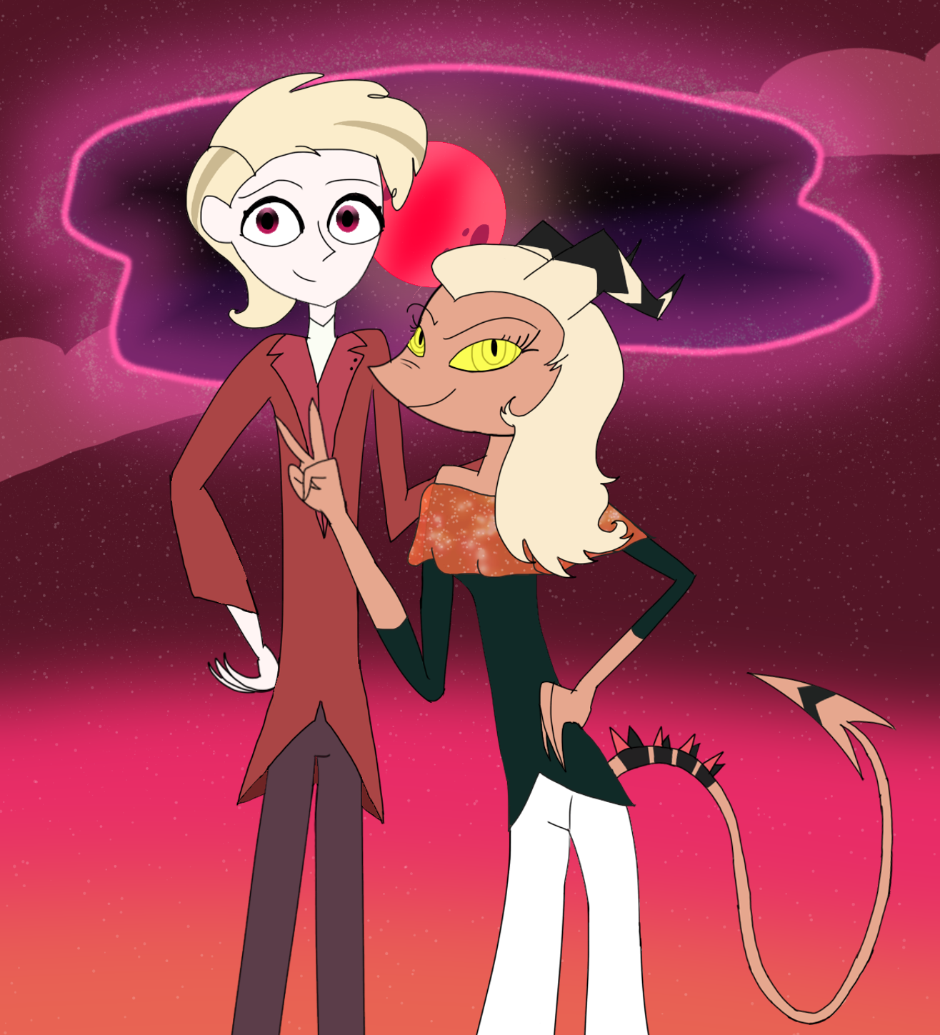 Skyla and Jonah portrait - ibisPaint