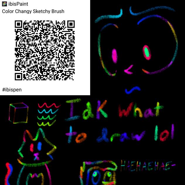 Color Changy Sketchy Brush - ibisPaint