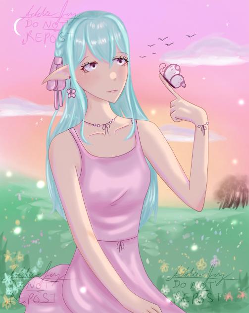 🦋🌸Field at sundown🌸🦋 - ibisPaint