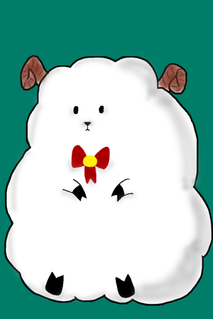 Fluffy, Cloudy Sheep - ibisPaint