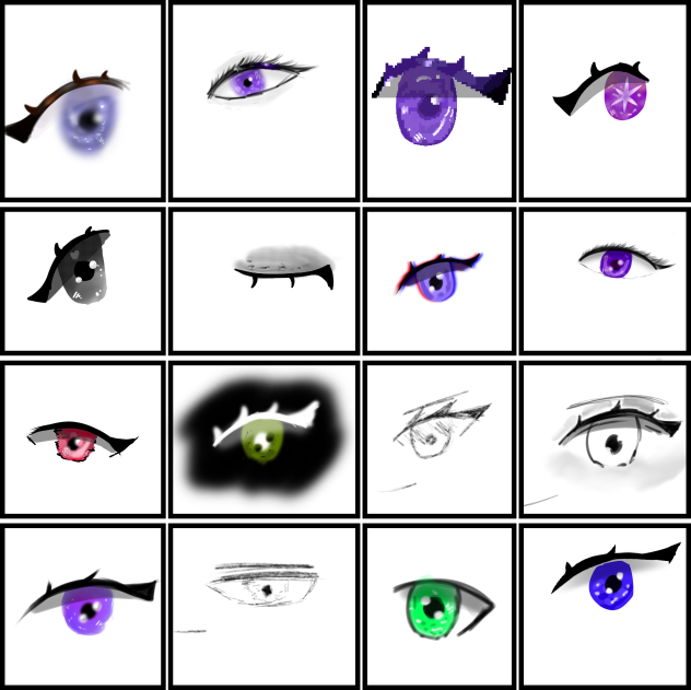 Drawing idk like 16 eyes - ibisPaint