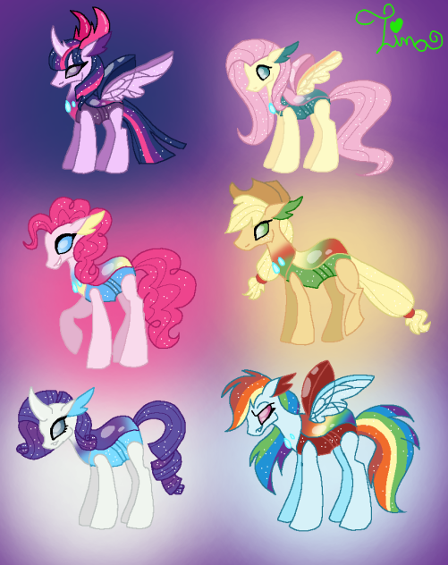 Mane six Mertamofose - ibisPaint