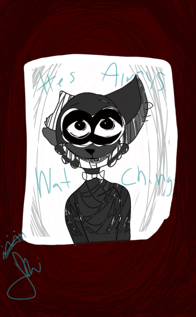 He's always watching - ibisPaint