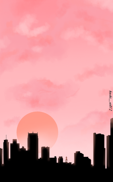 the sunset - ibisPaint