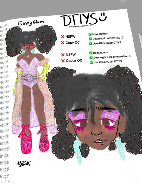 Gloxy Glam Drag DTIYS - ibisPaint