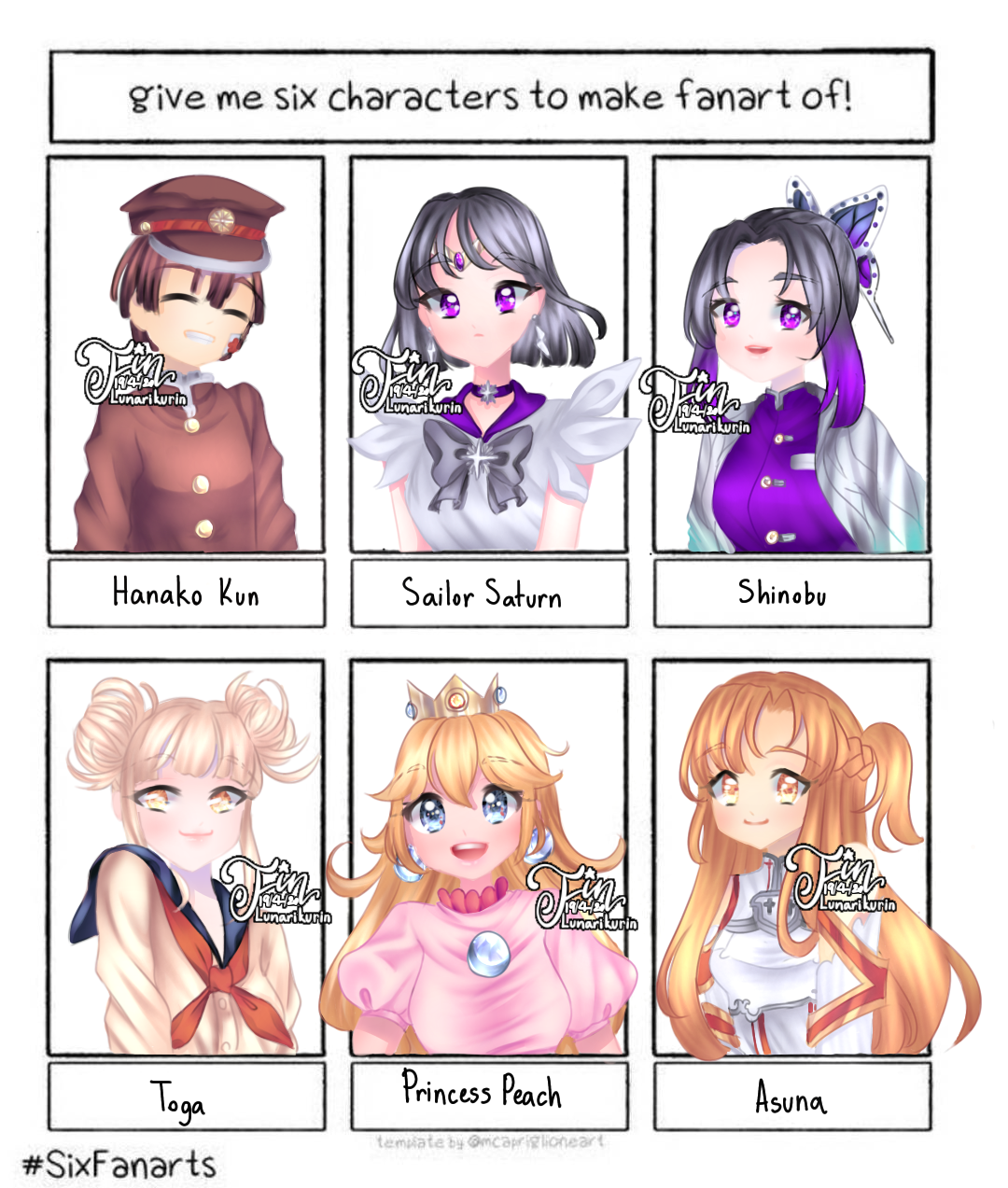 Six fanarts - ibisPaint