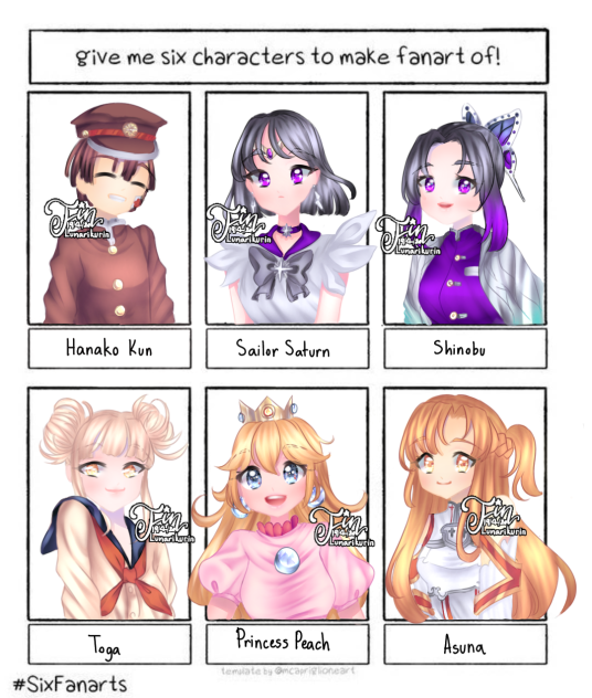 Six fanarts - ibisPaint