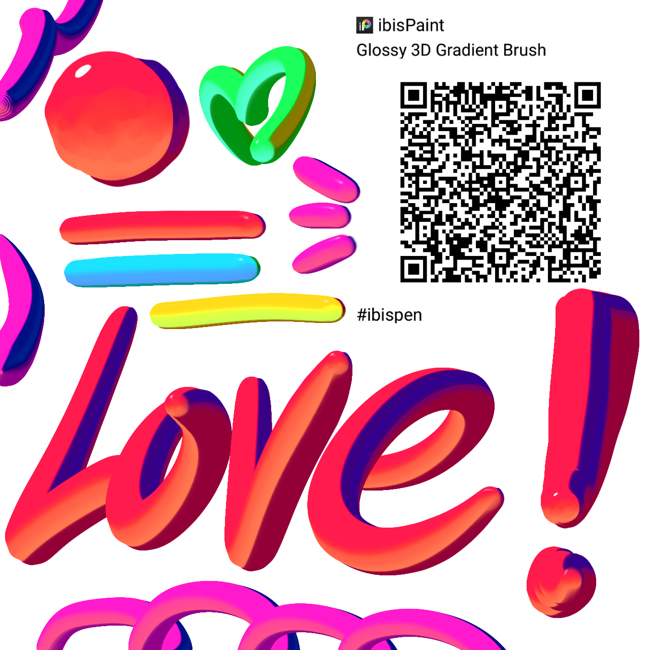 Glossy 3D Brush - ibisPaint