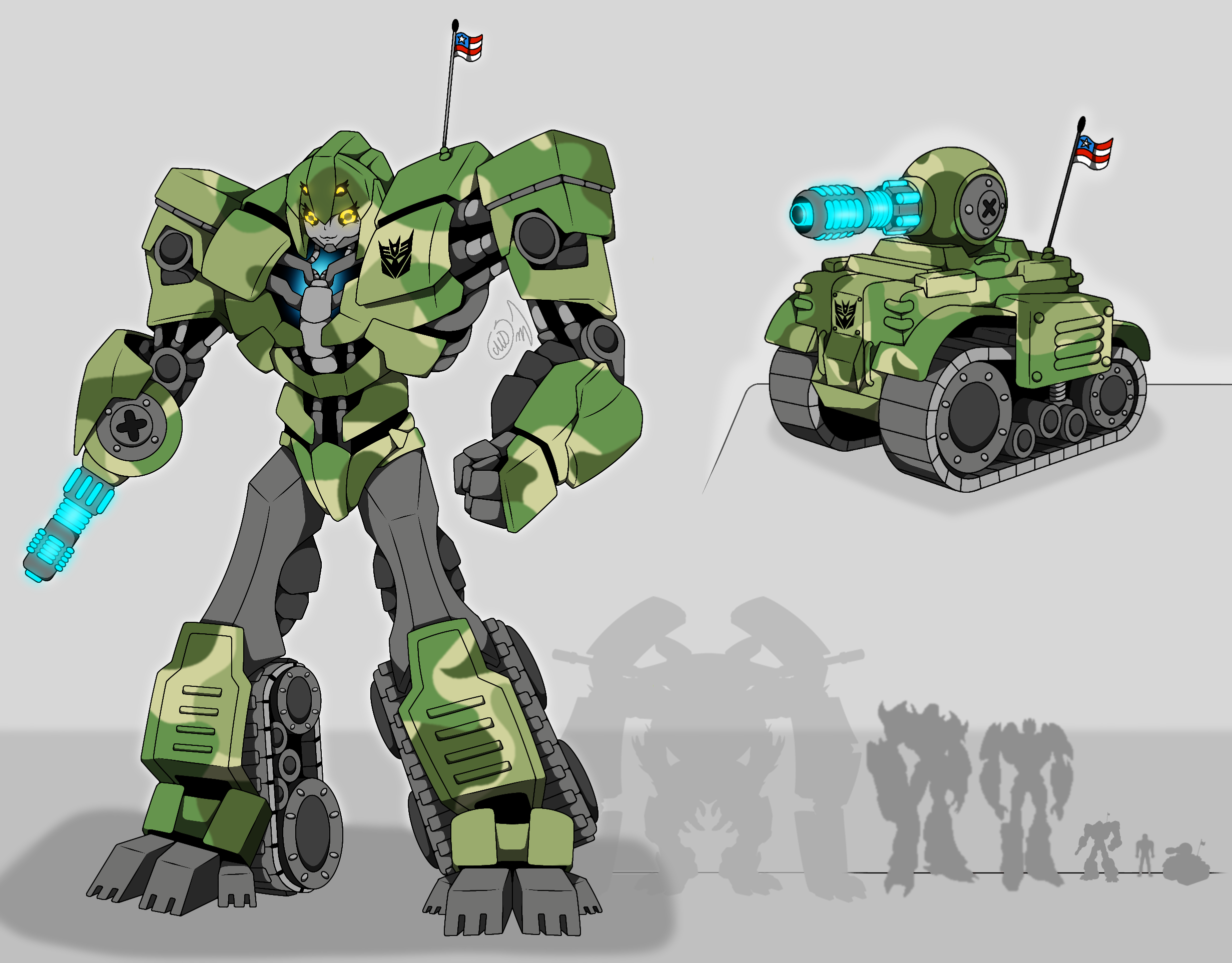 tiny tank Tina - ibisPaint