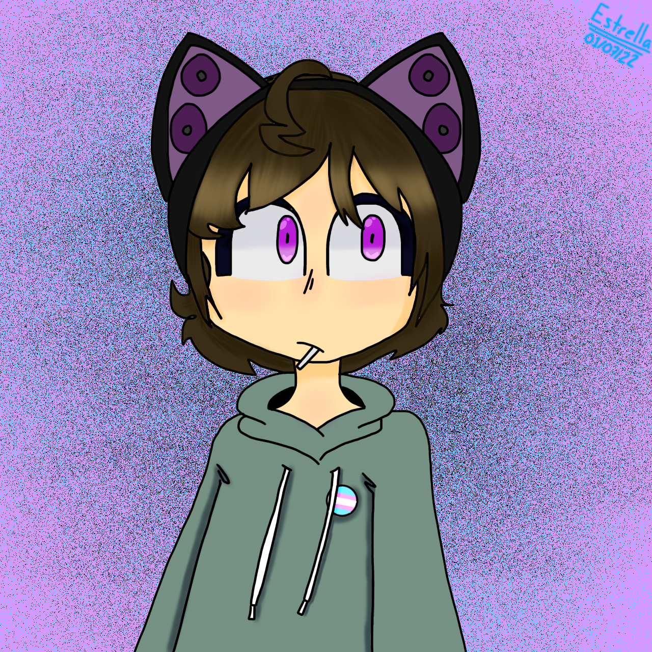 Headphones with cat ears - ibisPaint
