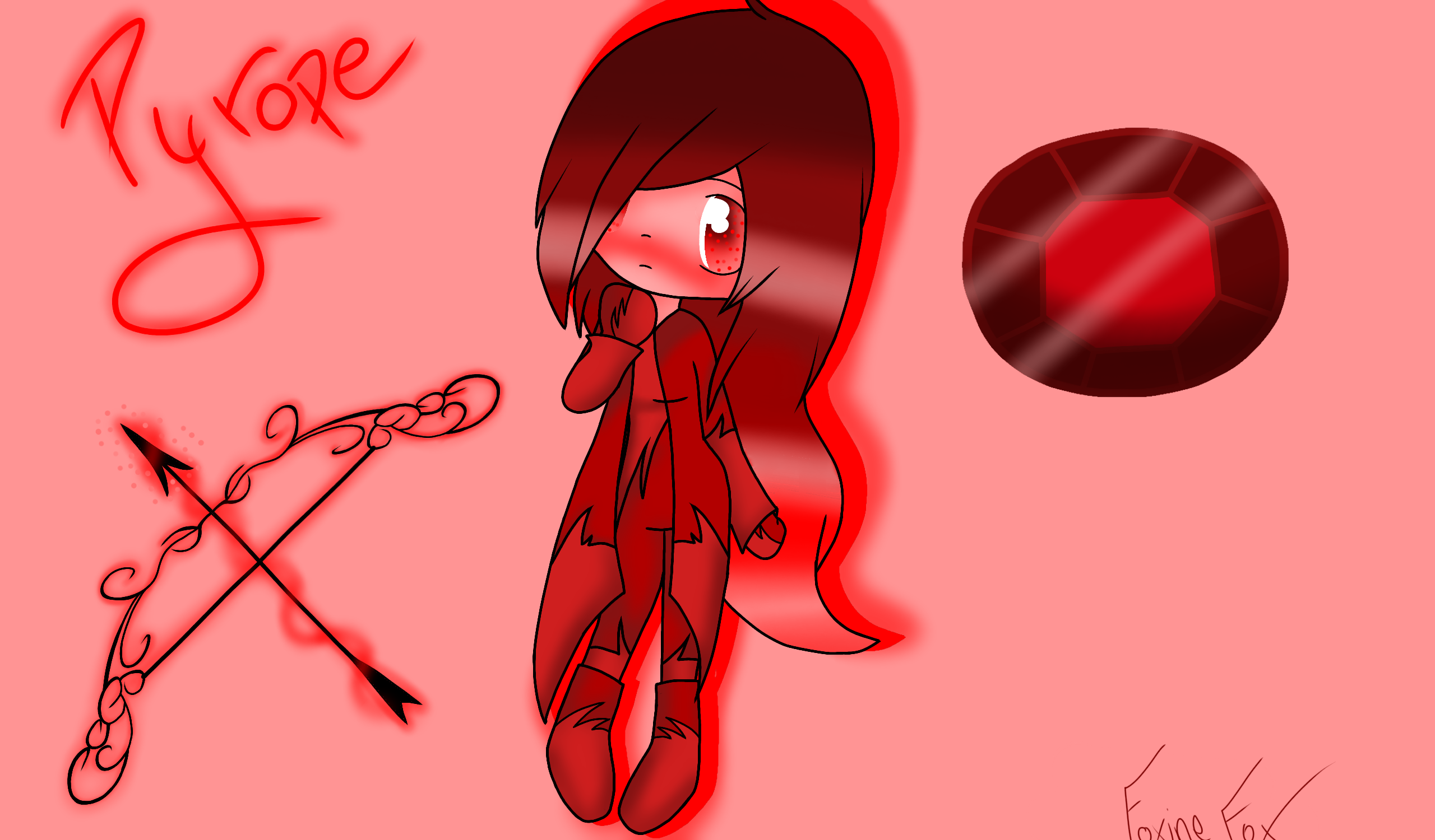Pyrope, Gem OC - ibisPaint