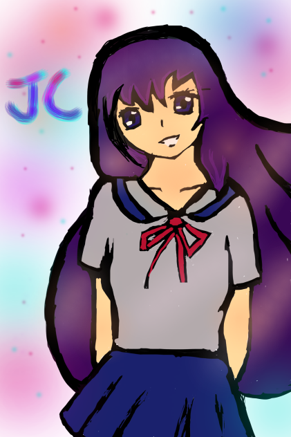 Girl in sparks - ibisPaint