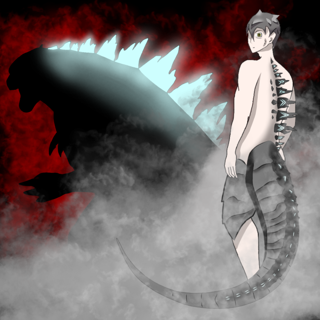 godzilla 2014 human form - ibisPaint