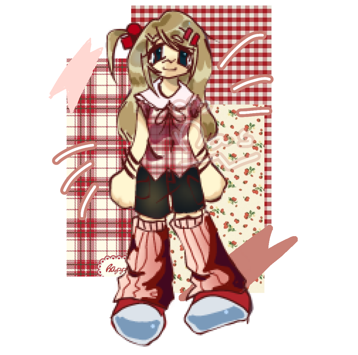 strawberry jam themed 🍓🍒 - ibisPaint