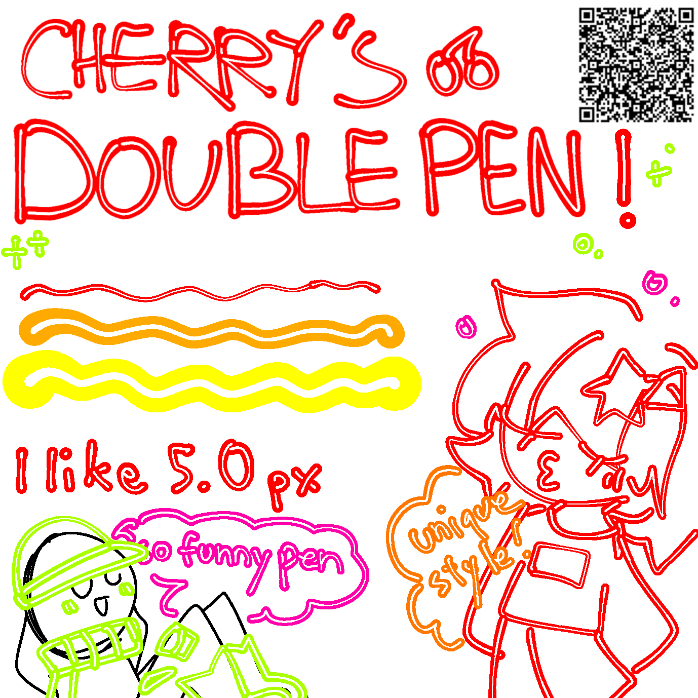 Cherry’s double pen - ibisPaint