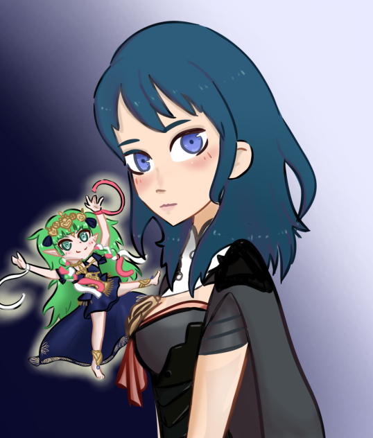 Byleth and Sothis - ibisPaint