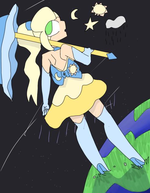 ‘Weather’ woman - ibisPaint