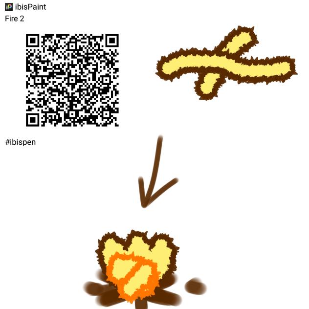 ★Fire 2 QR code★ - ibisPaint